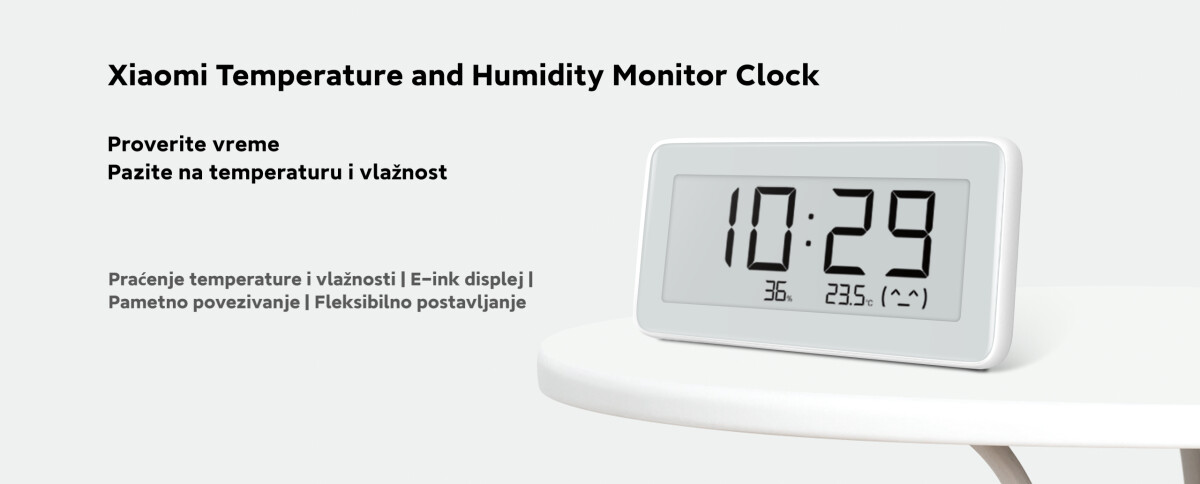Xiaomi Temperature and humidity monitor clock - Mi Srbija