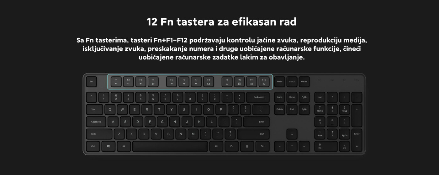 Xiaomi Mi wireless keyboard and mouse combo Kupite na Kliklak.rs